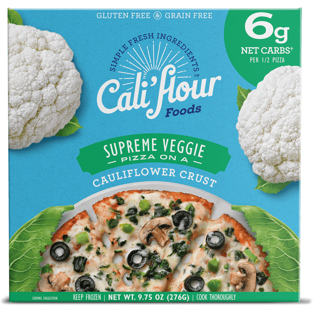 Pizza de Vegetales con Crust de Coliflor – Vitaplena